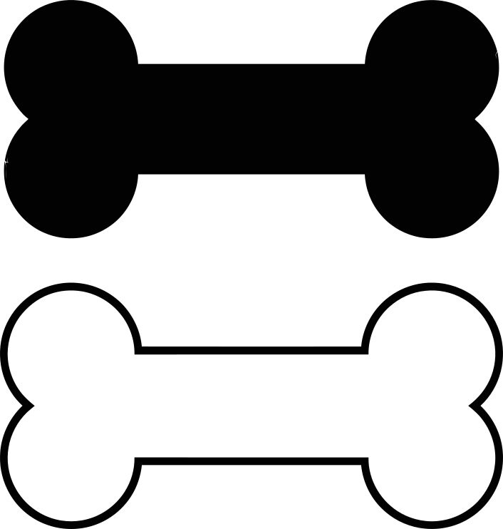Dog Bone Svg - Etsy