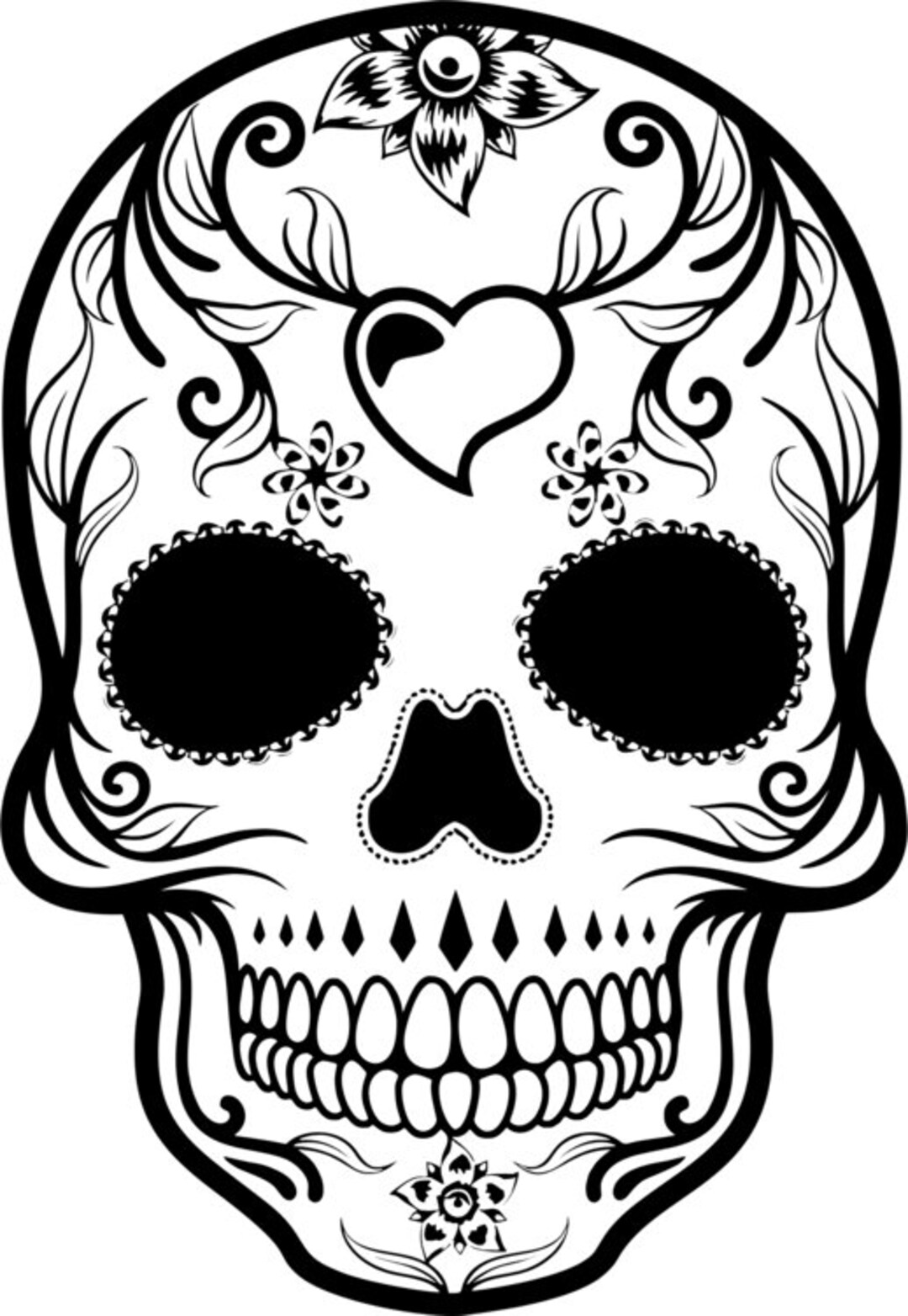 Skull SVG - Etsy