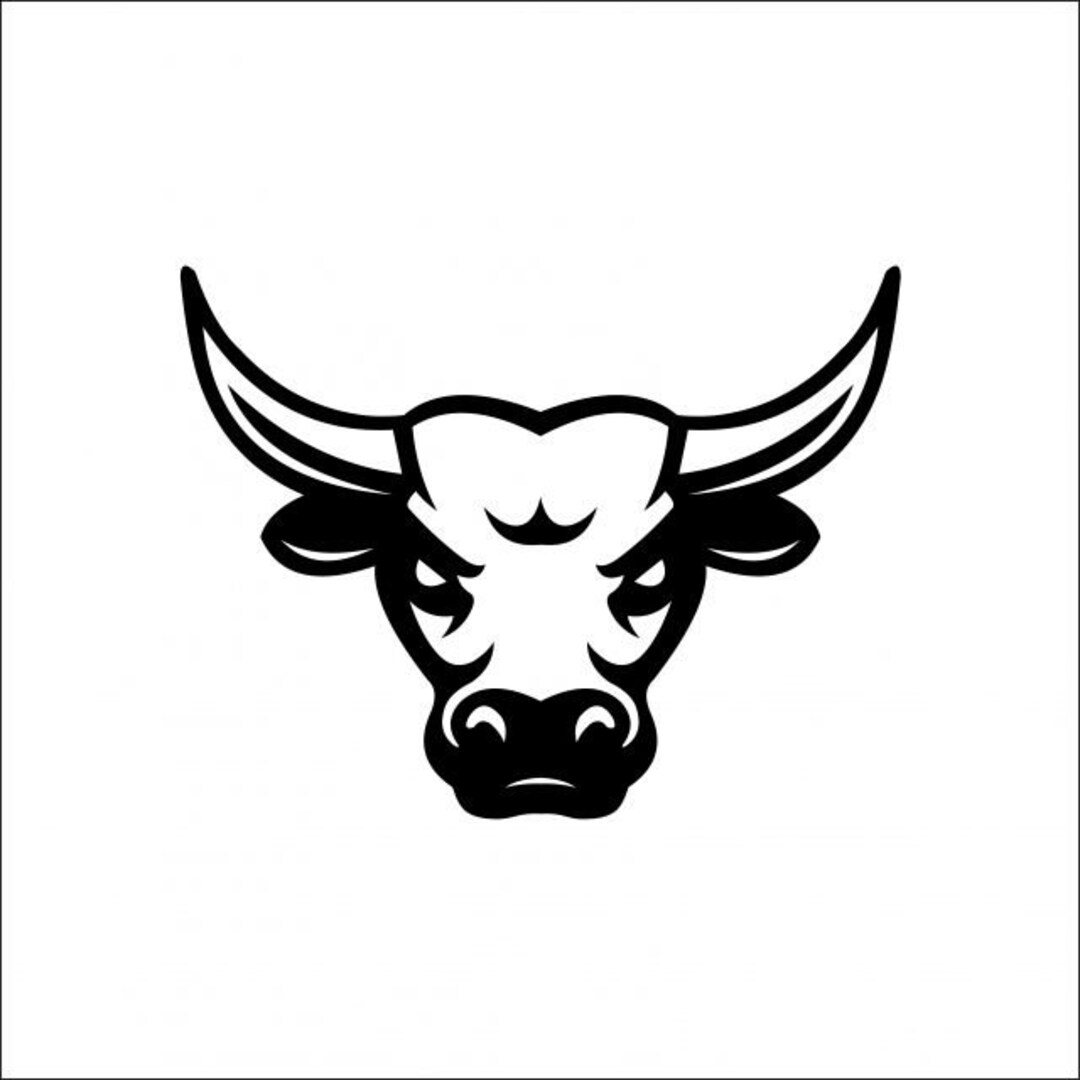Bull Head Svg - Etsy
