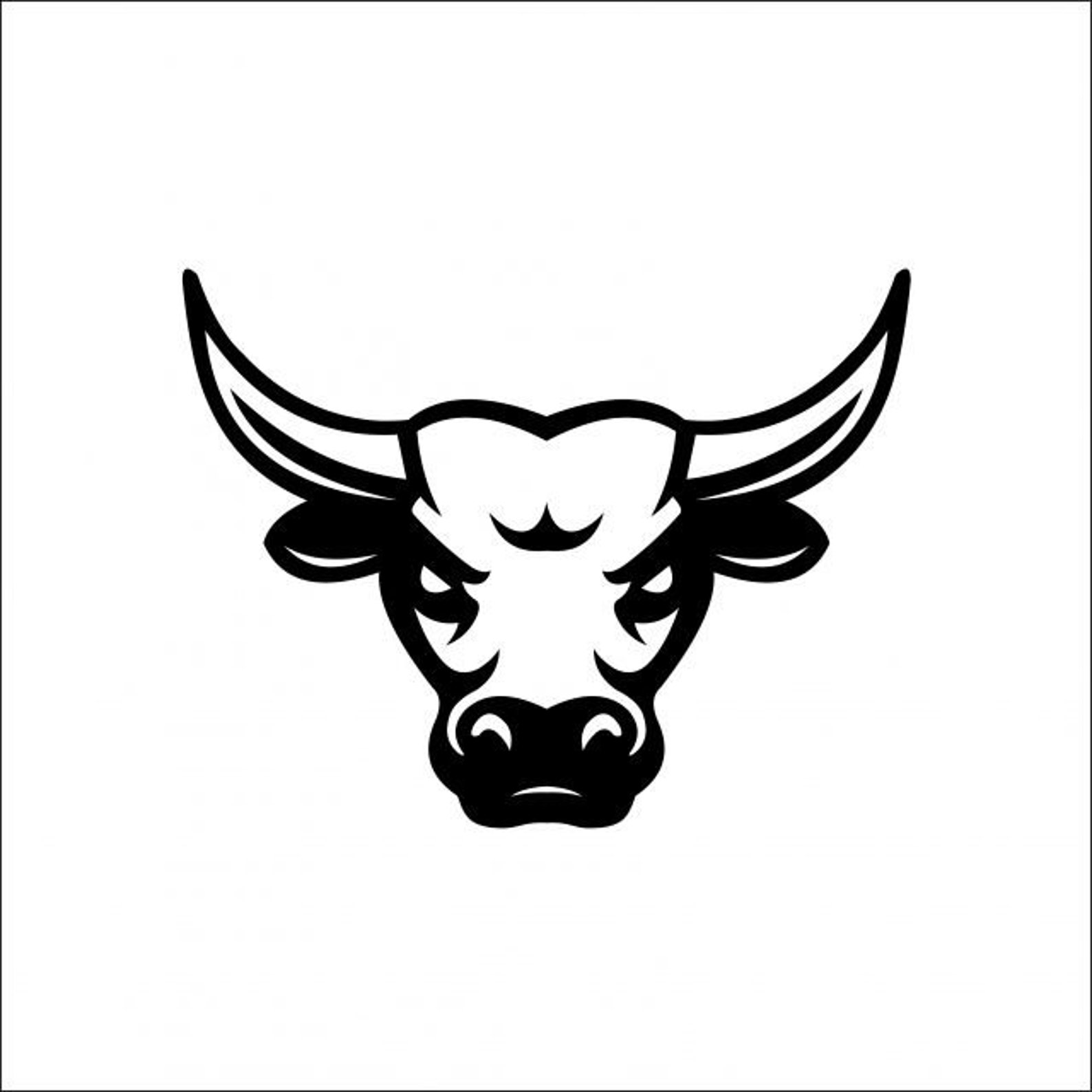 Bull Head Svg - Etsy