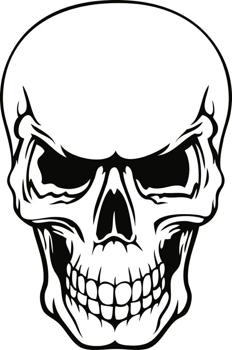 Skull SVG - Etsy