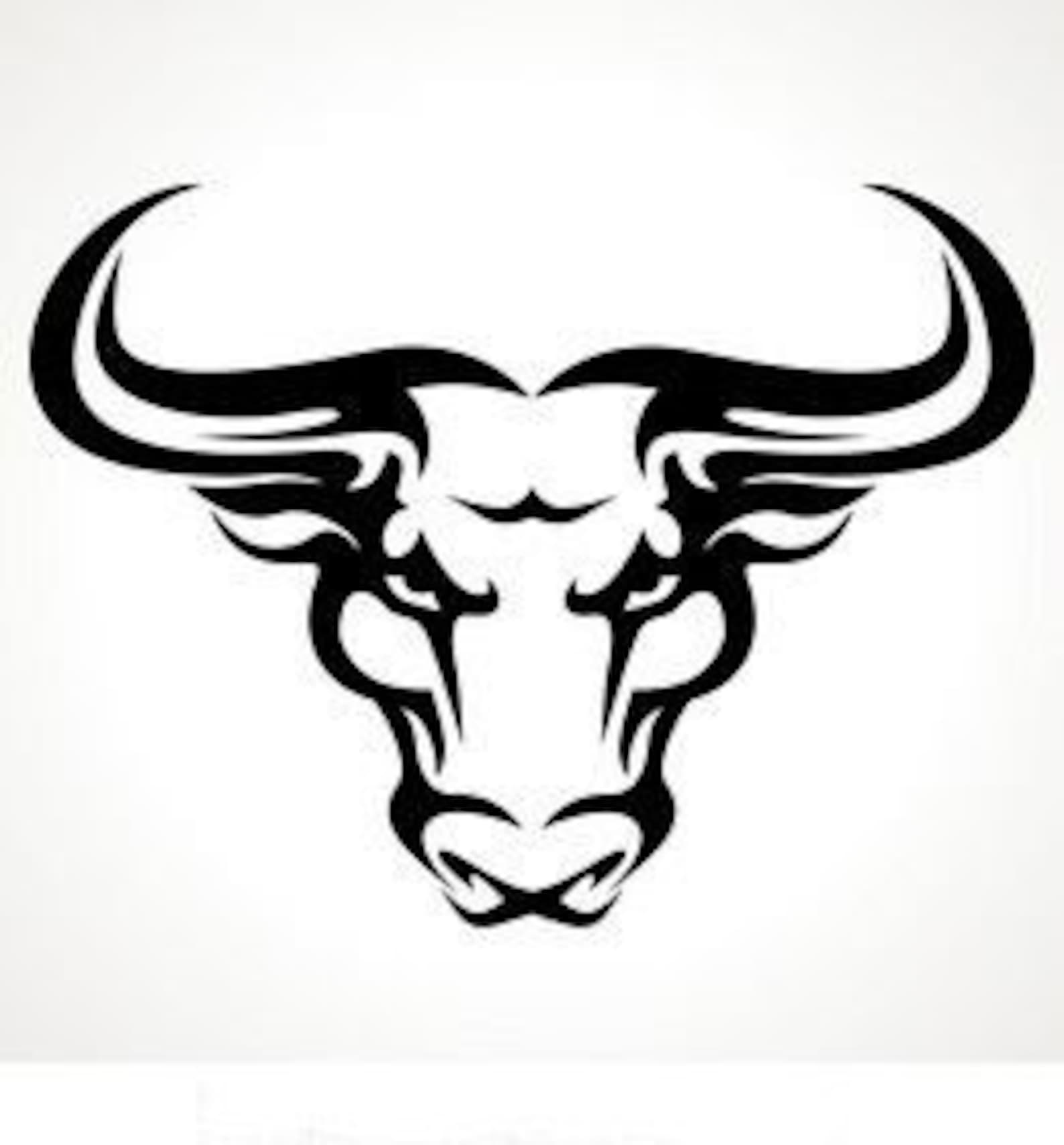 Bull Head Svg - Etsy