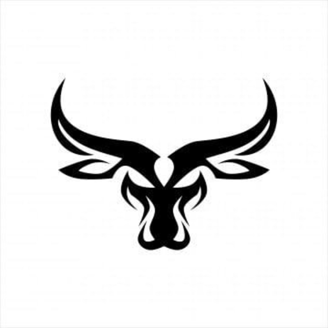 Bull Head Svg - Etsy
