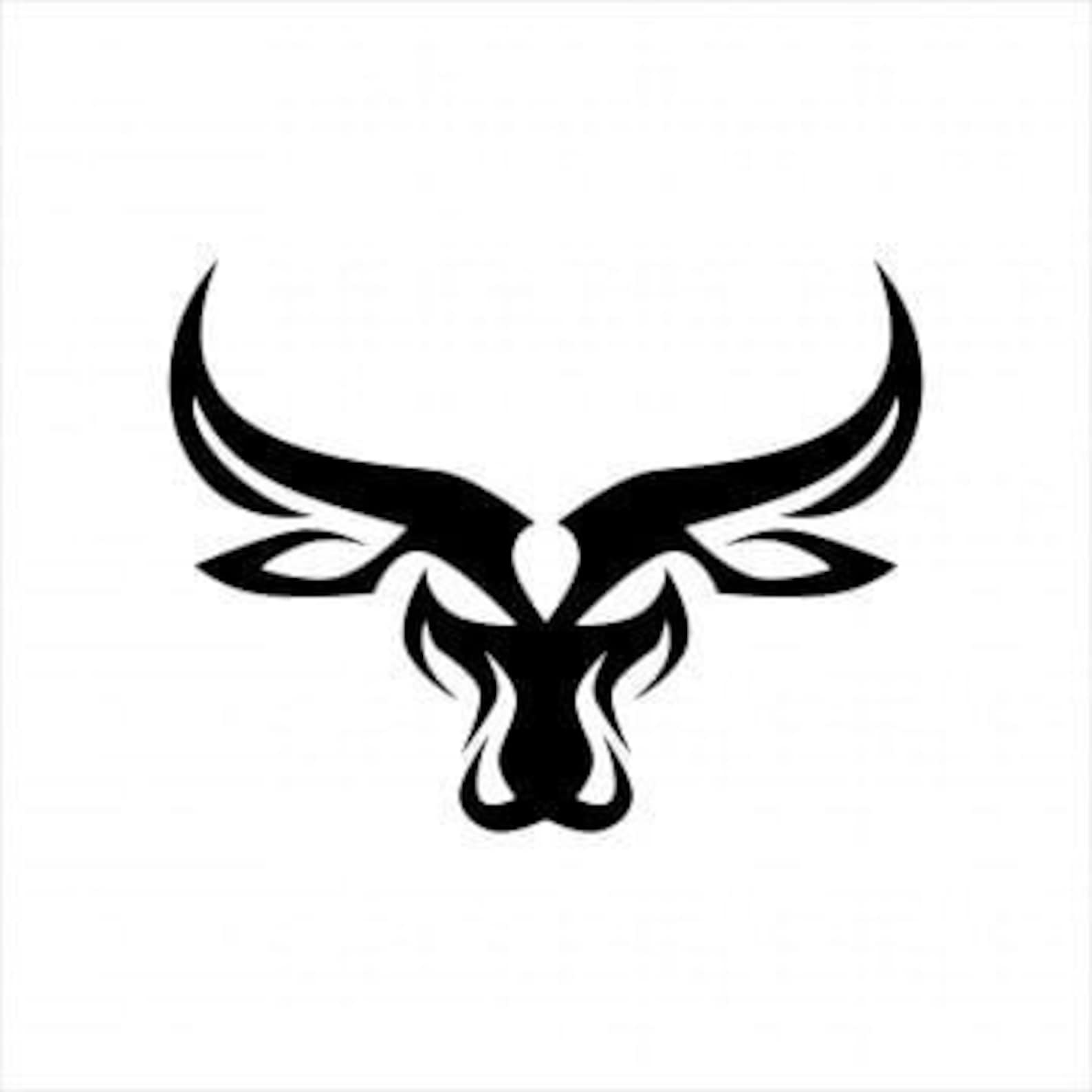 Bull Head Svg - Etsy
