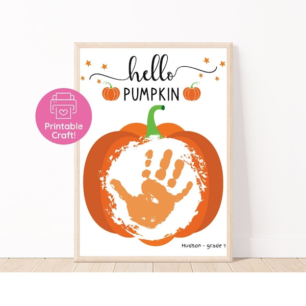 Thanksgiving Handprint Craft - Etsy