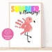 Flamingo Handprint Craft for Kids | Summer Handprint Craft | Summer ...