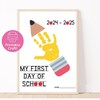 First Day of School Handprint Craft | Back to School Printable | Memory ...