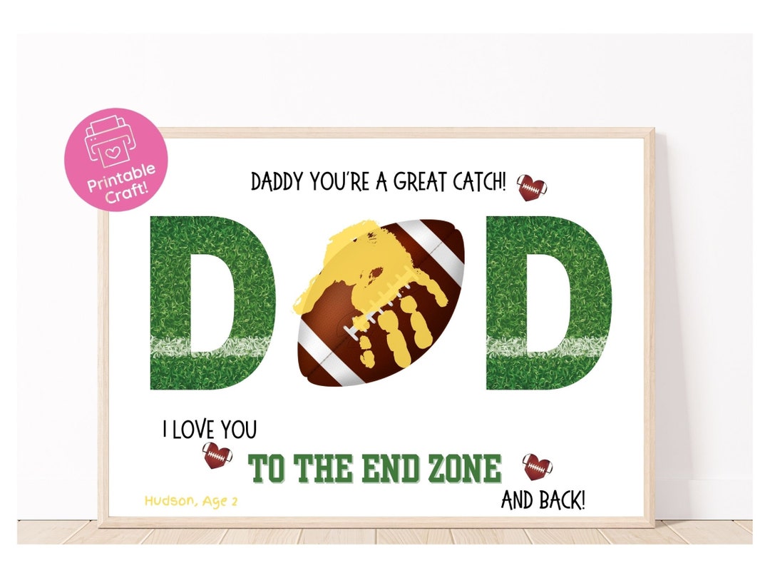 Fathers Day Handprint Craft | Diy Handprint Sign | Fathers Day ...