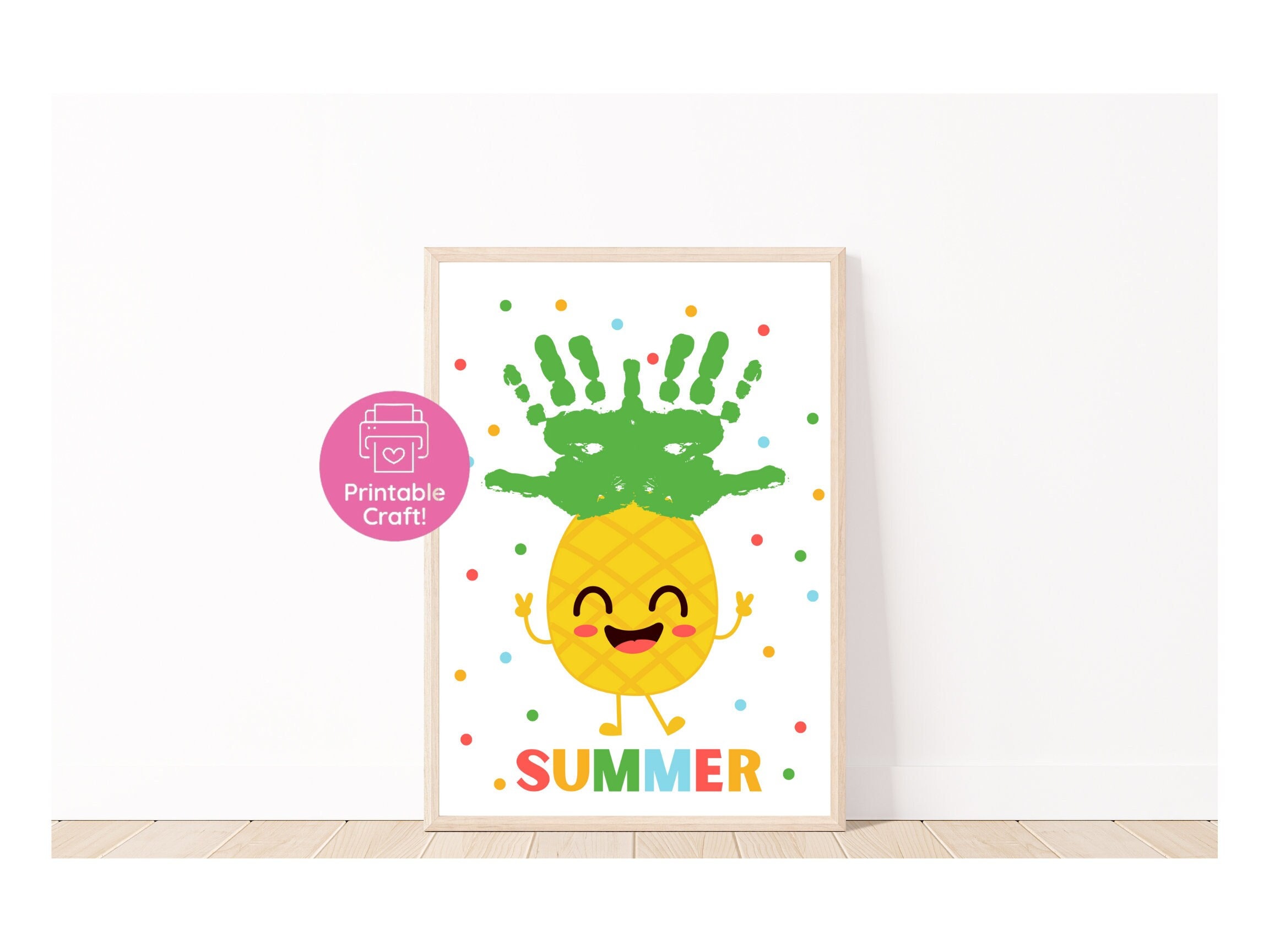 Summer Handprint Craft Summer Craft for Kids Summer Fun Activity Summer ...