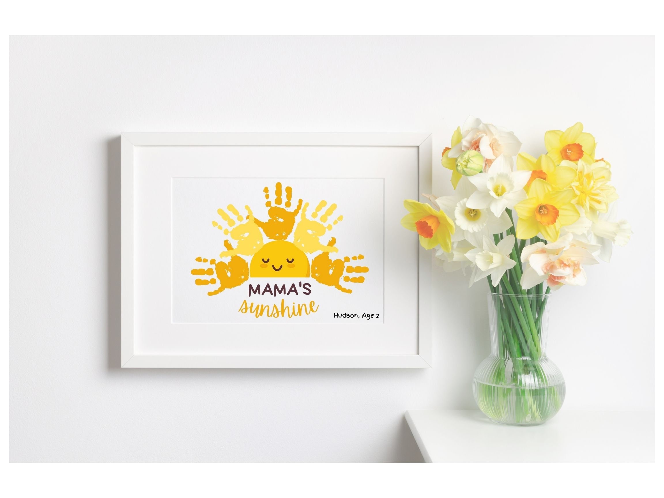 Mothers Day Crafts Preschool Printables You Are My Sunshine Handprint ...