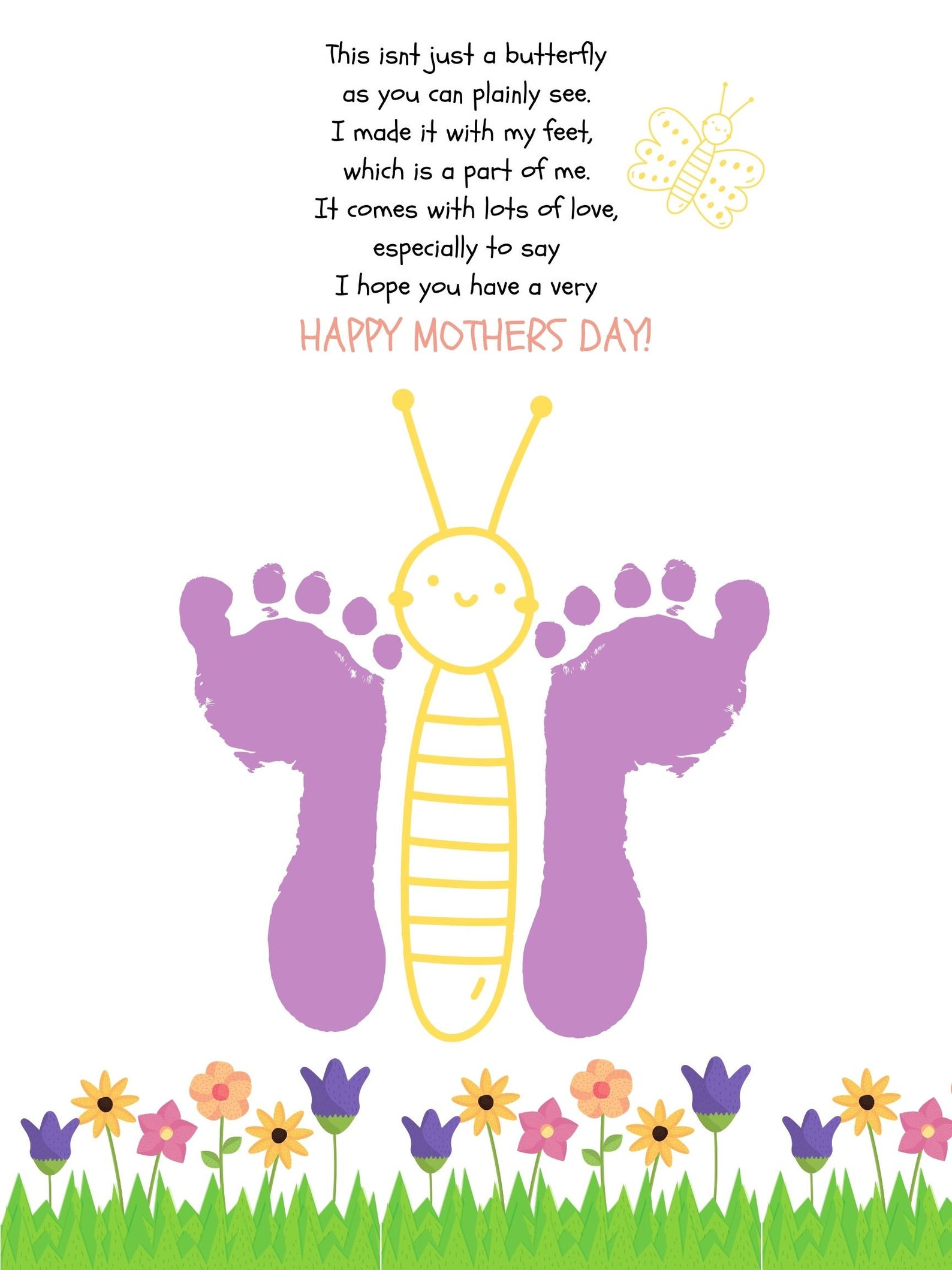 Printable Mothers Day Handprint Poem Gift for Mom - Etsy Canada