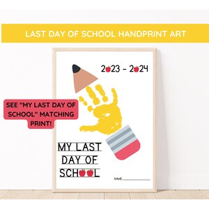 First Day of School Handprint Craft | Back to School Printable | Memory ...