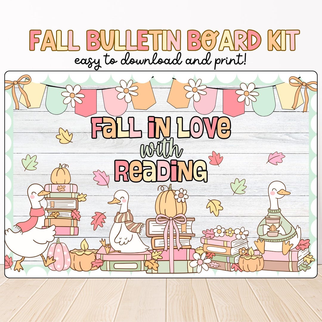 Silly Goose Library Bulletin Board Kit: Printable Classroom Decor (PDF ...