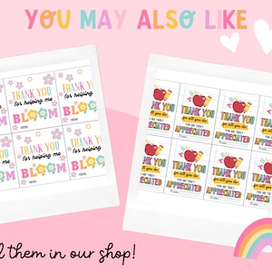 End of School Year Gift Tag | Last Day of School Tag Printable ...