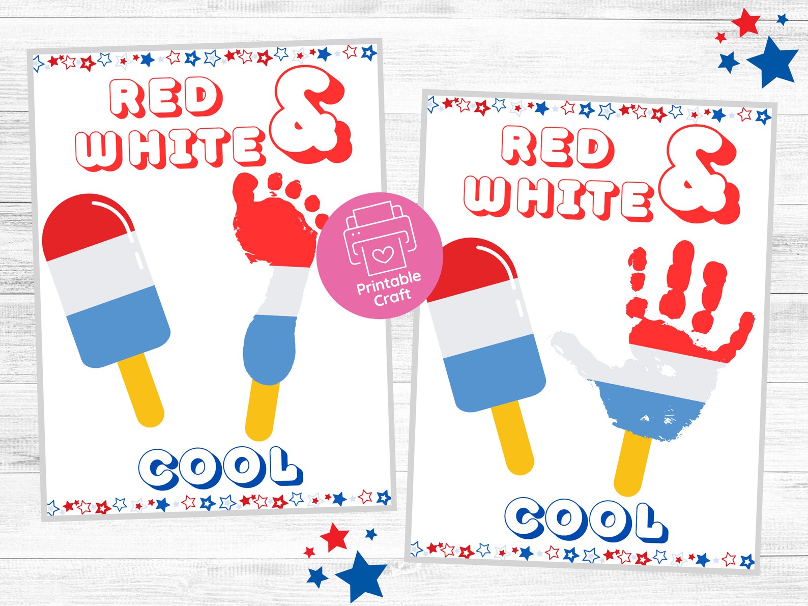 4th of July Handprint Art 4th of July Activity Preschool Activity ...