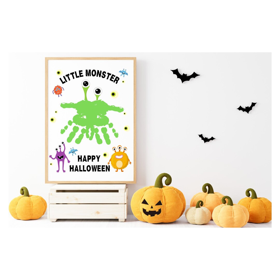 Halloween Handprint Craft | Halloween Kids Craft Kit | Little Monster ...