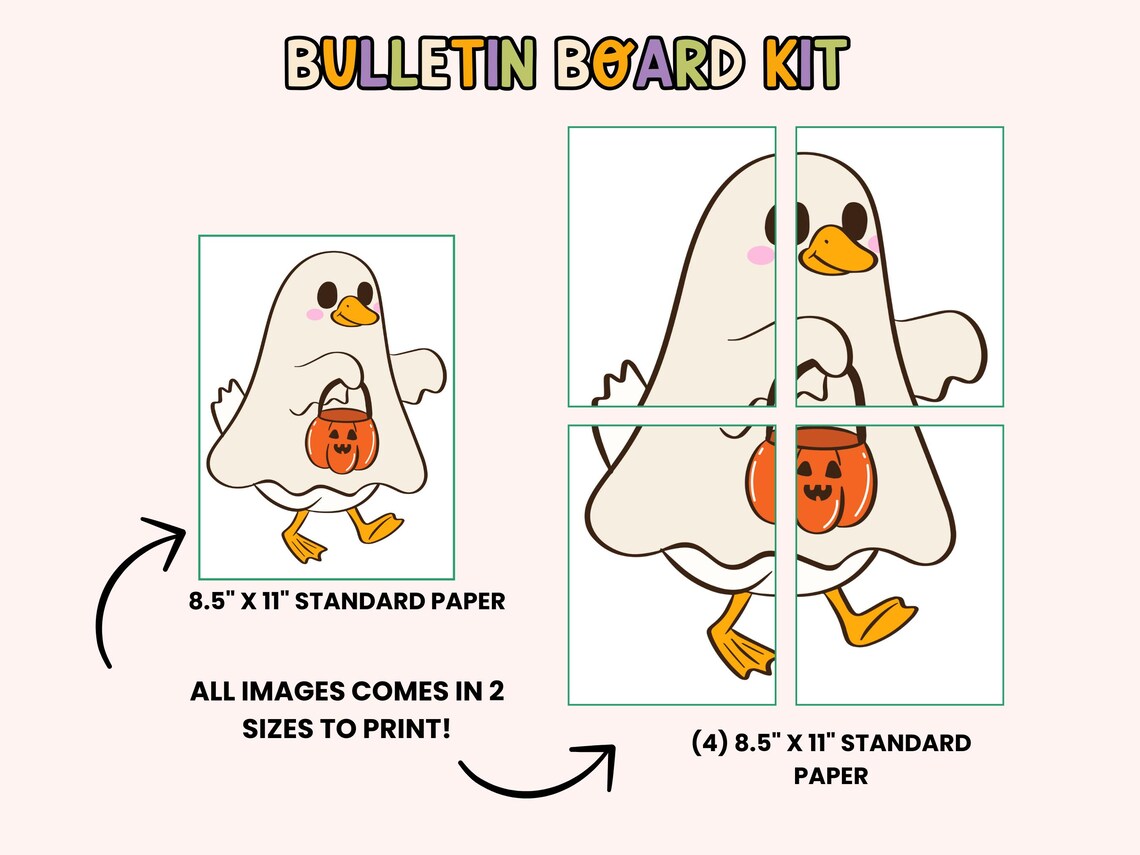 Silly Goose Halloween Bulletin Board Decor: Printable Classroom Kit ...