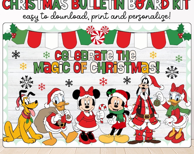Elf Christmas Bulletin Board Kit || December Bulletin Boards Digital ...