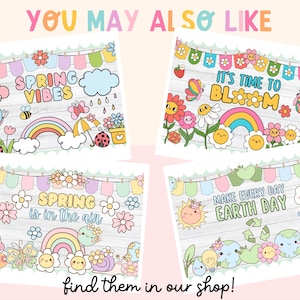 Earth Day Bulletin Board Kit, April Classroom Decor, Printable Recycle ...