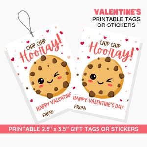Chip Chip Hooray Valentine's Day Treat Tag (instant Download) - Etsy