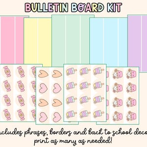 Sweet Theme Bulletin Board Kit, Classroom Decor (digital Download) - Etsy