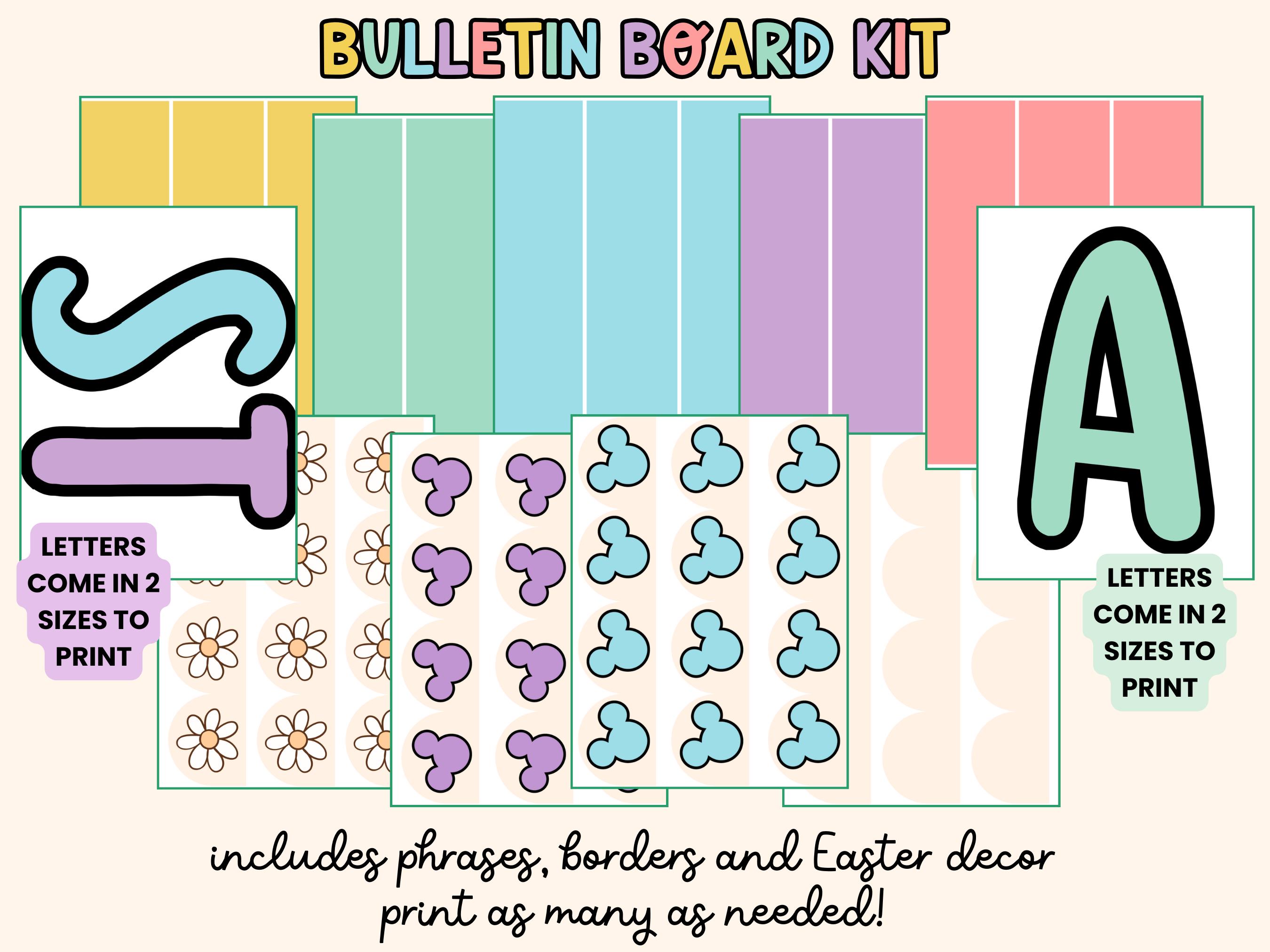 Easter Bulletin Board Kit: Spring Classroom Decor (printable) - Etsy