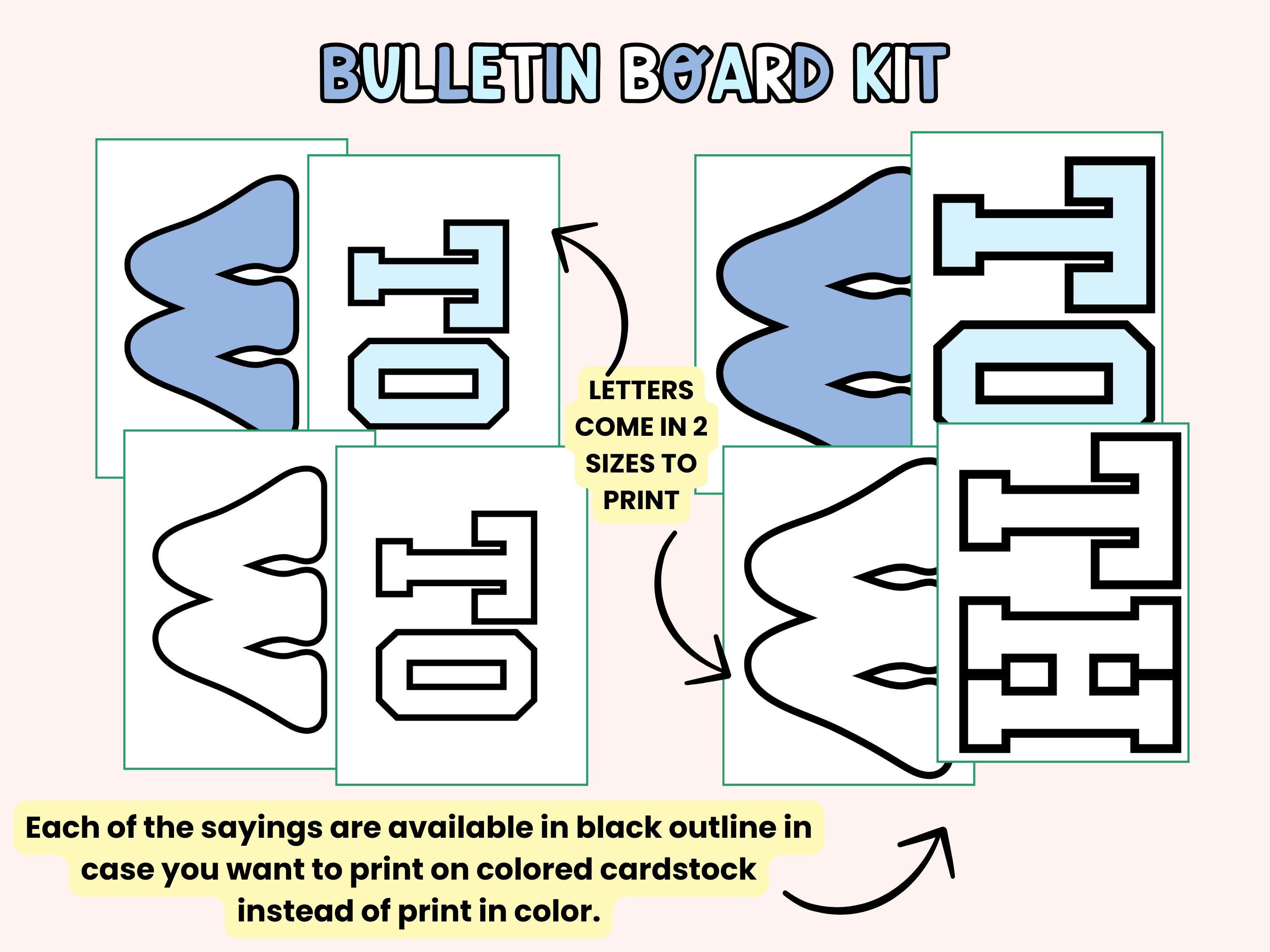 Sports Bulletin Board Kit: Varsity Classroom Decor (digital Download ...