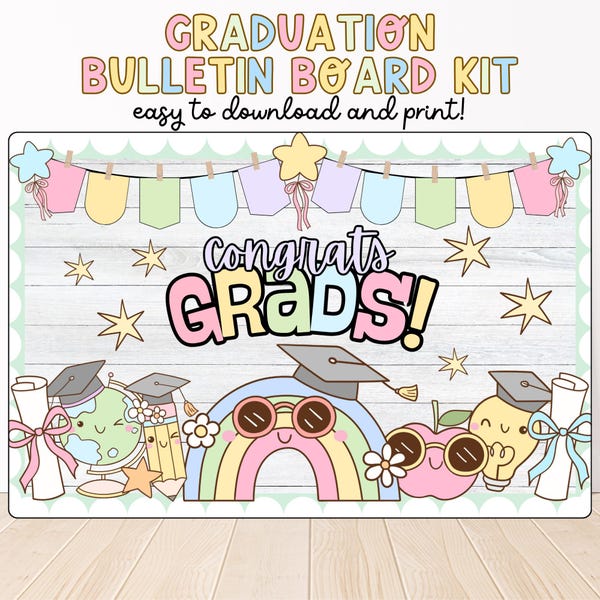 Graduation Bulletin Board Preschool - Etsy