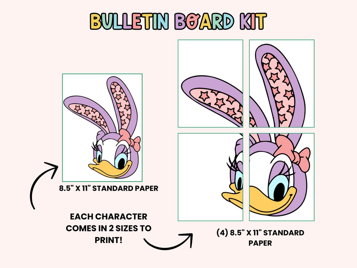 Easter Bulletin Board Kit: Spring Classroom Decor (printable) - Etsy