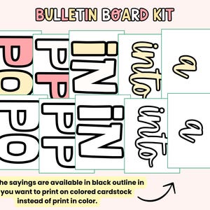Popcorn Back to School Bulletin Board Kit: Classroom Door Decor (PDF ...