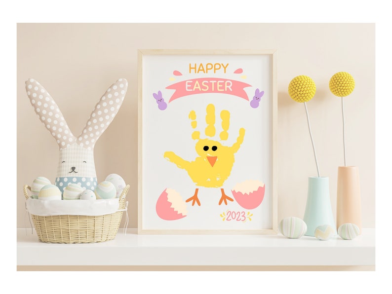Easter Handprint Craft Easter Craft Kids Handprint Gifts Chick ...