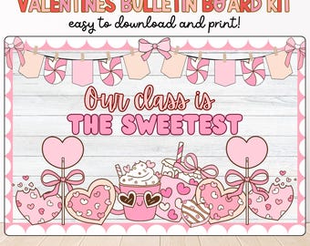 Sweetheart Valentine Bulletin Board Kit - Happy Valentine's Day ...