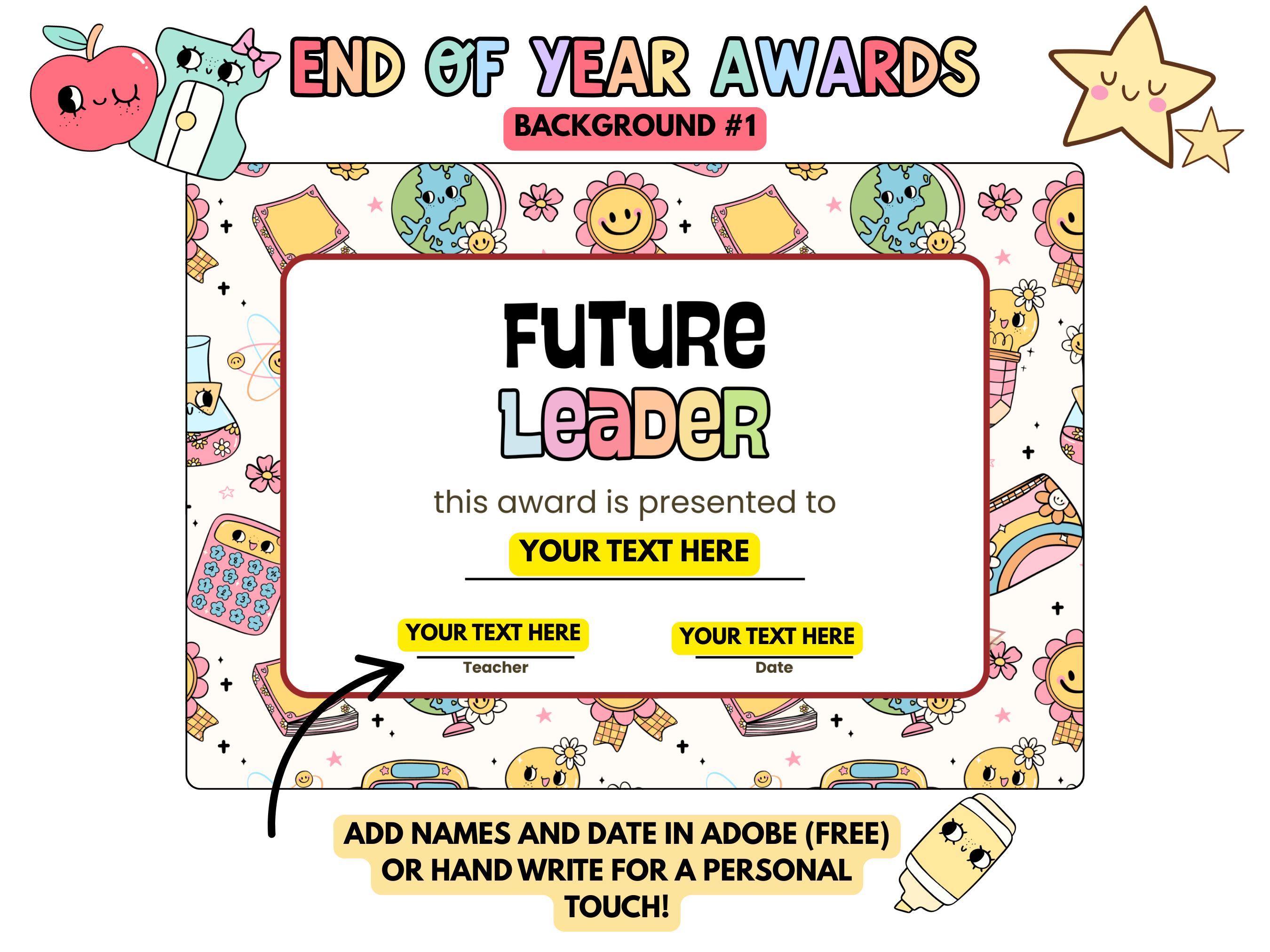 End of Year Student Award Certificates: Printable Classroom Recognition ...