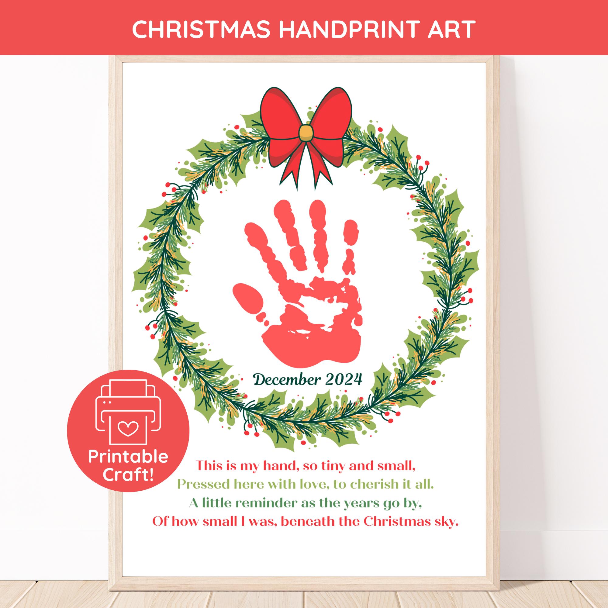 Christmas Handprint Poem: Holiday Craft Activity (digital Download) - Etsy