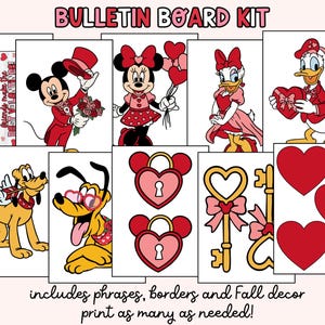 Valentine's Day Bulletin Board Kit: February Classroom Decor (printable ...