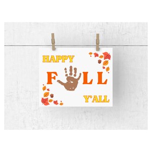 Fall Handprint Craft | Fall Craft for Kids | Fall Handprint Art ...