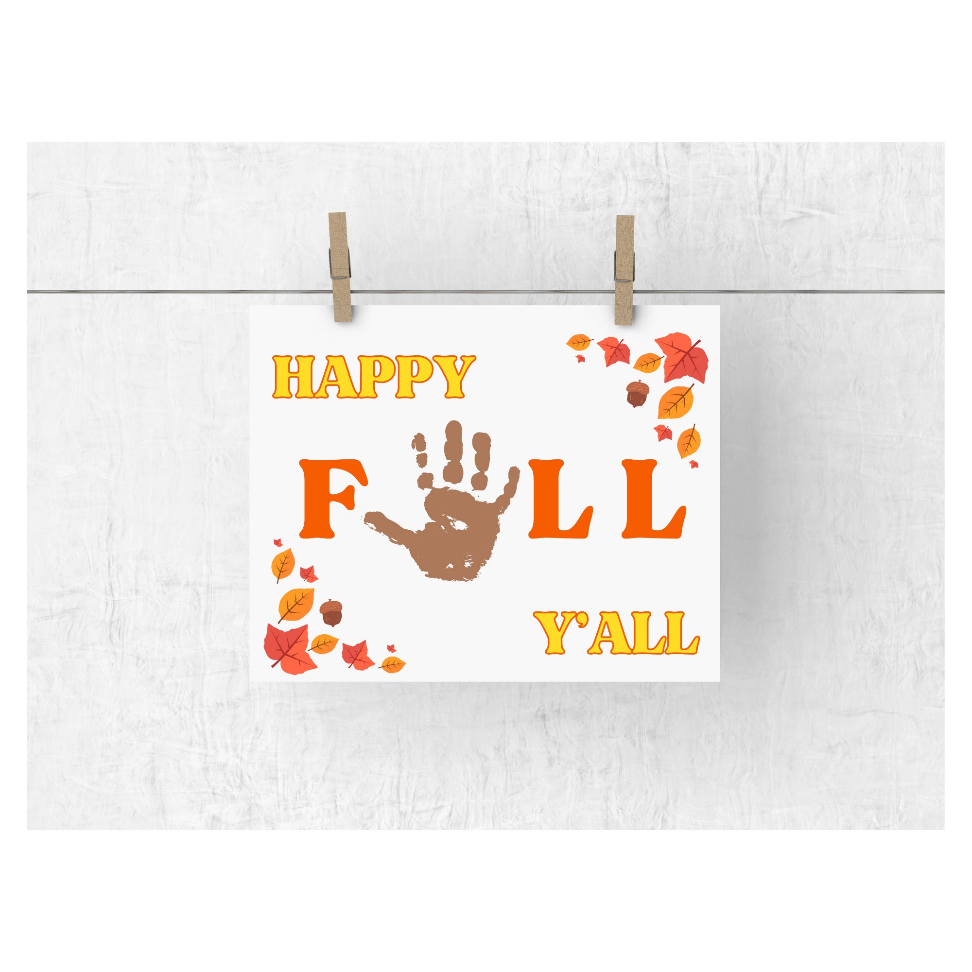 Fall Handprint Craft Fall Craft for Kids Fall Handprint Art Preschool ...