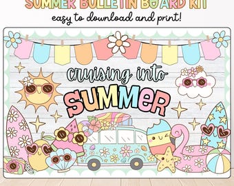 Summer Bulletin Board Kit | Classroom Door Decor | May Decor | End of ...