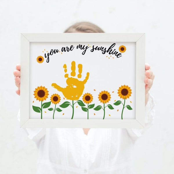 Handprint Flower Art - Etsy