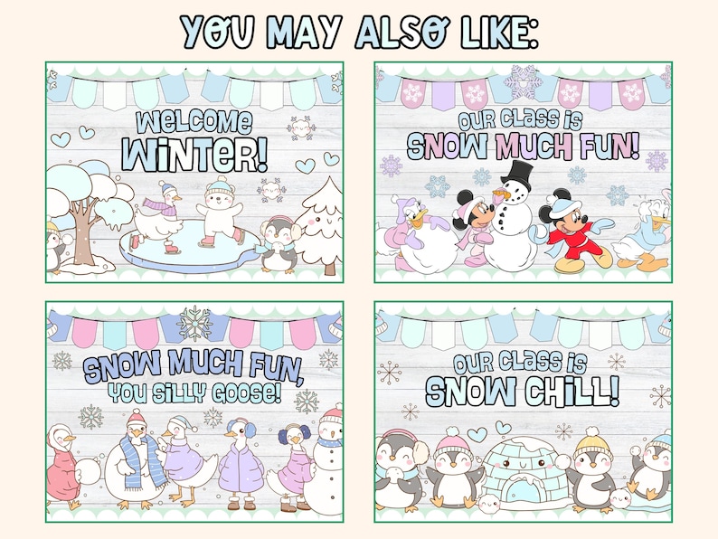 Snow Much Fun Winter Bulletin Board Kit: January Themed Classroom Decor ...