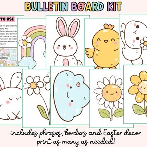 Easter Bulletin Board Kit: Spring Classroom Decor (digital Download) - Etsy