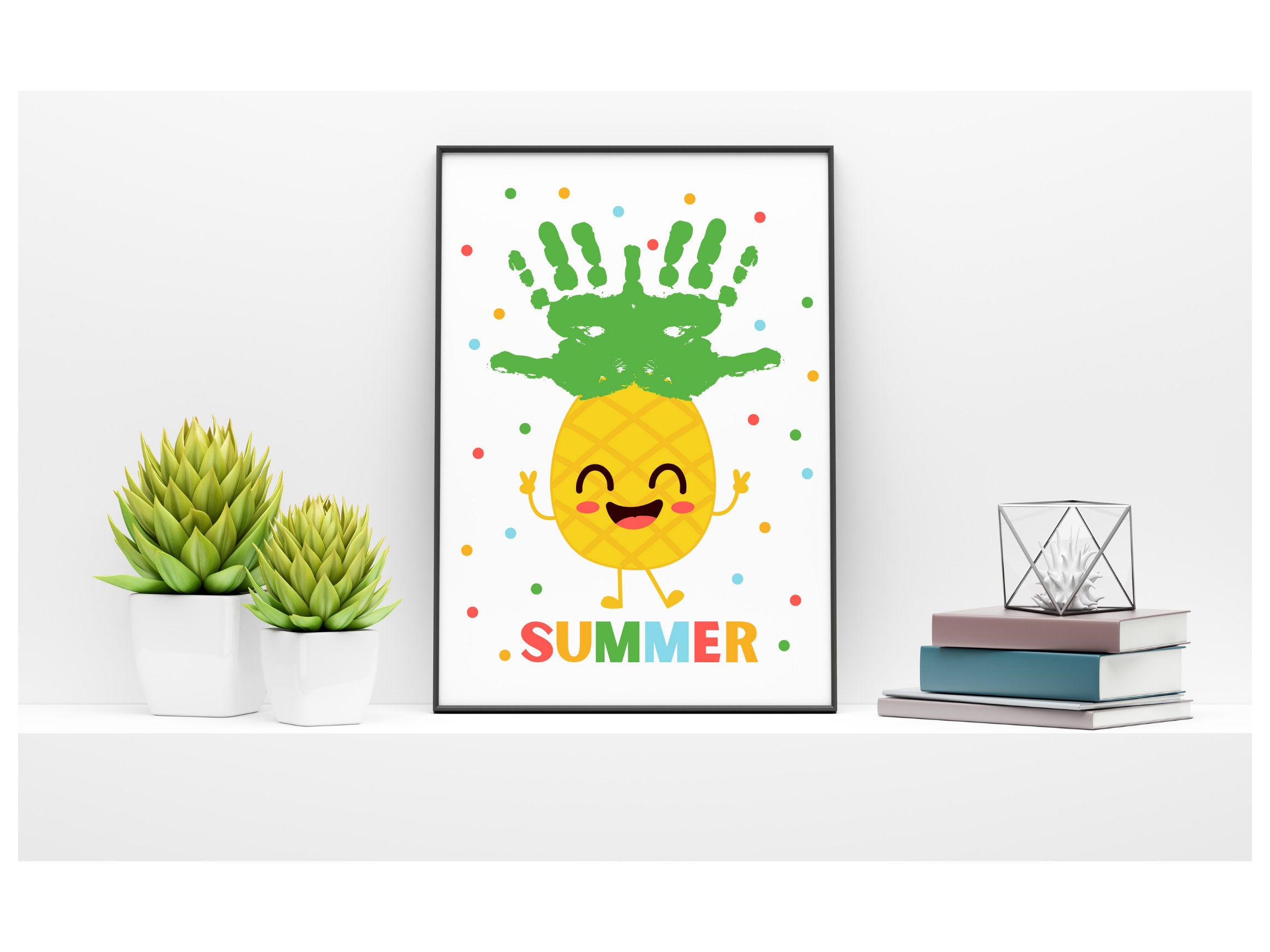 Summer Handprint Craft Summer Craft for Kids Summer Fun Activity Summer ...