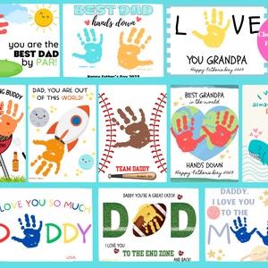 I Love You to the Moon and Back|father's Day Handprint Crafts ...