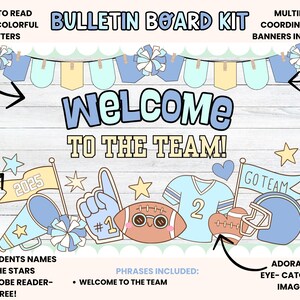 Sports Bulletin Board Kit: Varsity Classroom Decor (digital Download ...