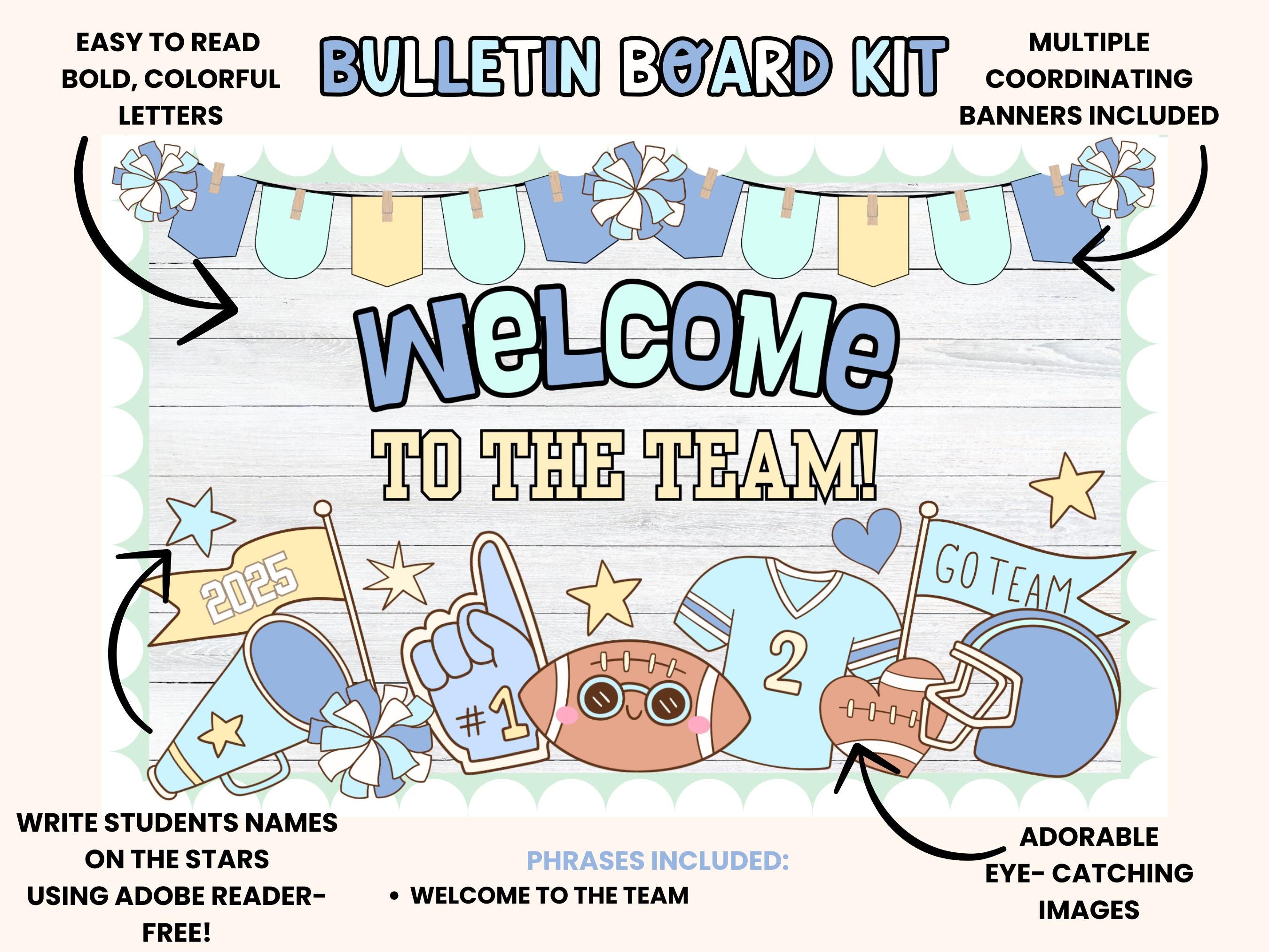 Sports Bulletin Board Kit: Varsity Classroom Decor (digital Download ...
