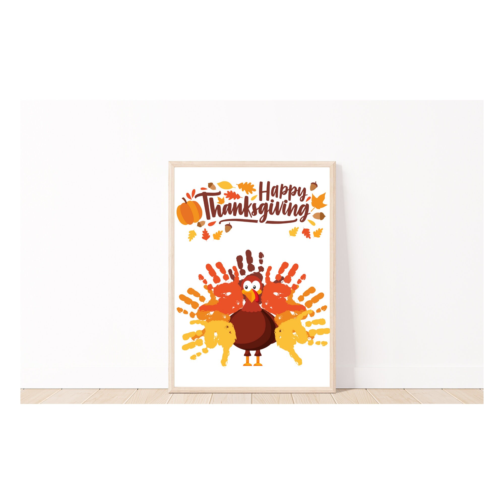 Thanksgiving Handprints Craft Turkey Handprint Craft Fall Preschool ...