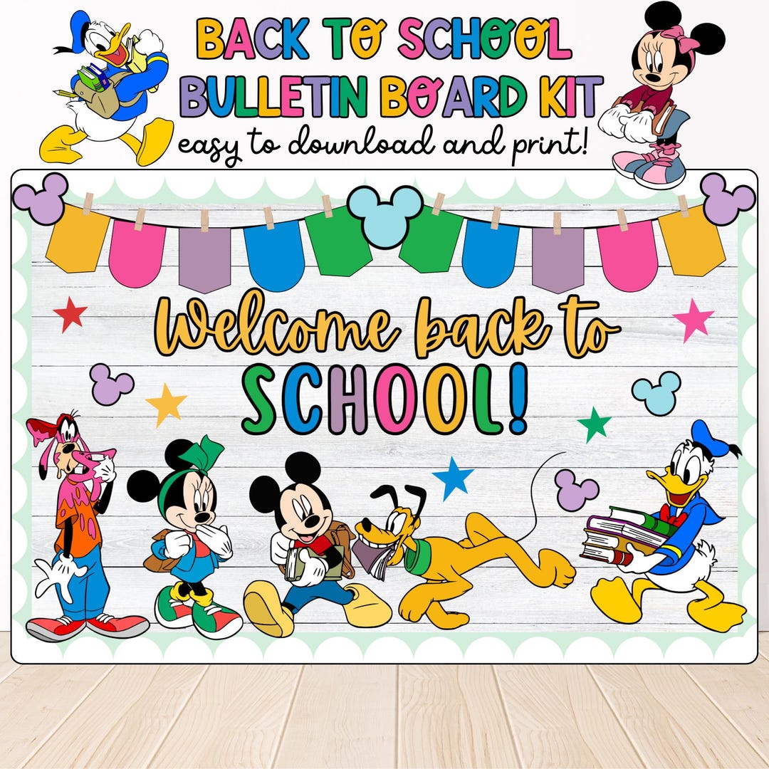 Back to School Bulletin Board Kit: Classroom Decor (PDF Download) - Etsy
