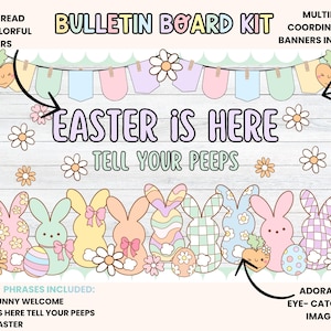 Easter Bulletin Board Kit, Spring Classroom Decor, March & April Themes ...