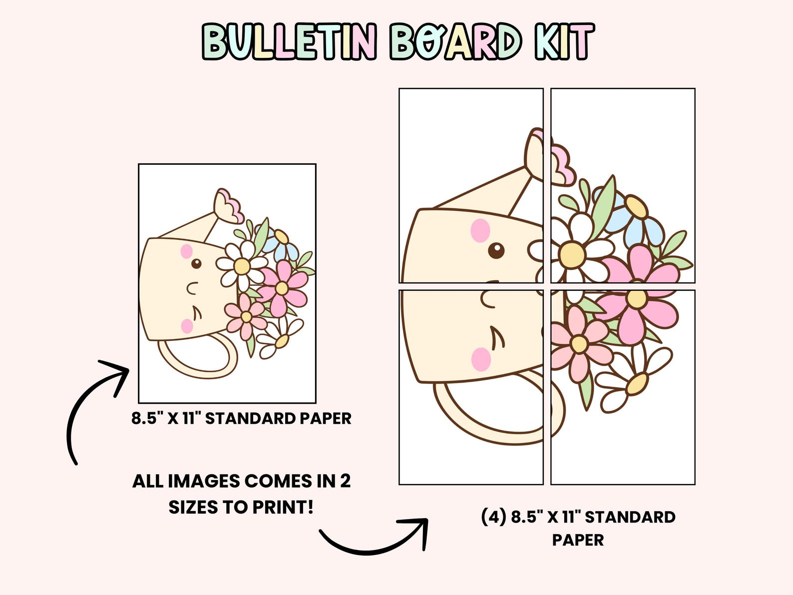 Spring Classroom Bulletin Board Kit: Kindness Grows Here (digital ...