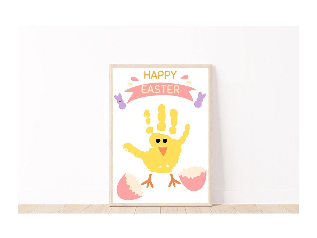 Easter Handprint Craft | Easter Craft Kids | Handprint Gifts | Chick ...